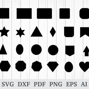 Basic Shapes Svg, Basic Shapes Clipart, Basic Shapes Vector, Basic ...