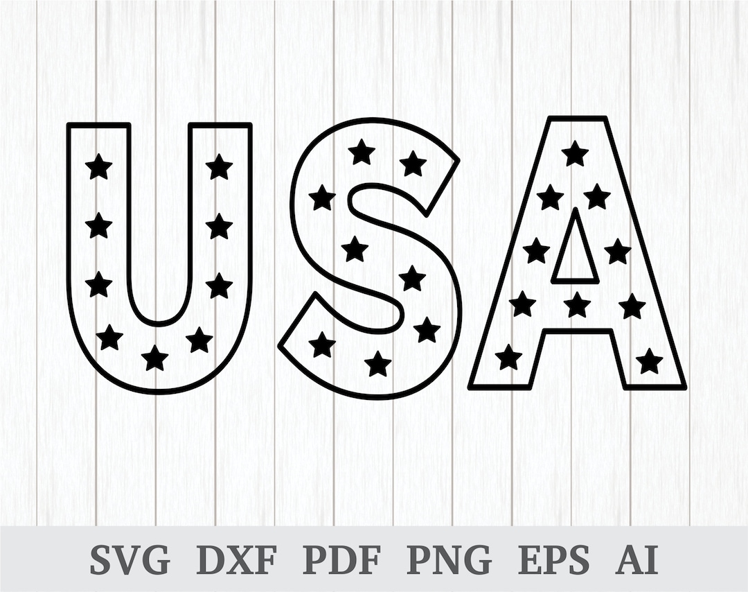 USA SVG Cut File, America Svg, Independence Day Svg, Cut File for ...