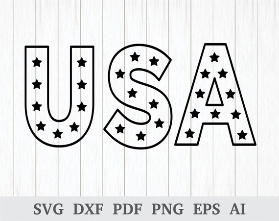 USA SVG Cut File America Svg Independence Day Svg Cut File - Etsy