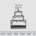 Cake Svg, Birthday Cake Svg, Birthday SVG, Wedding Cake Svg, Wedding ...