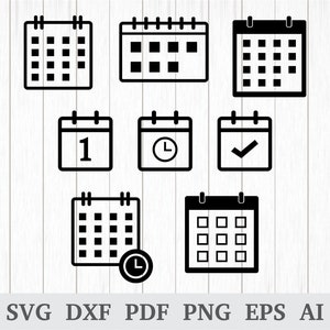 Calendar Svg, Calendar Vector, Calendar Clipart,date SVG, Wall Calendar ...