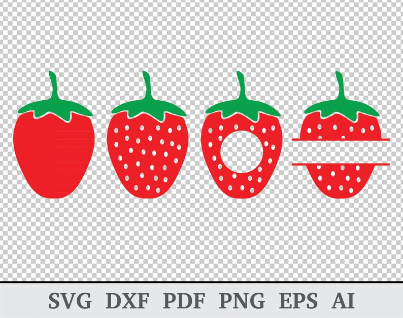 Strawberry Svg Strawberry Png Strawberry Clipart Strawberry - Etsy