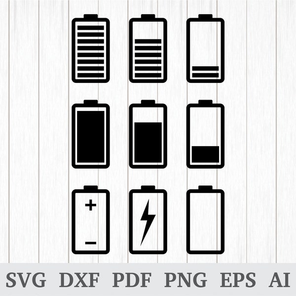 Batería Svg - Etsy Australia