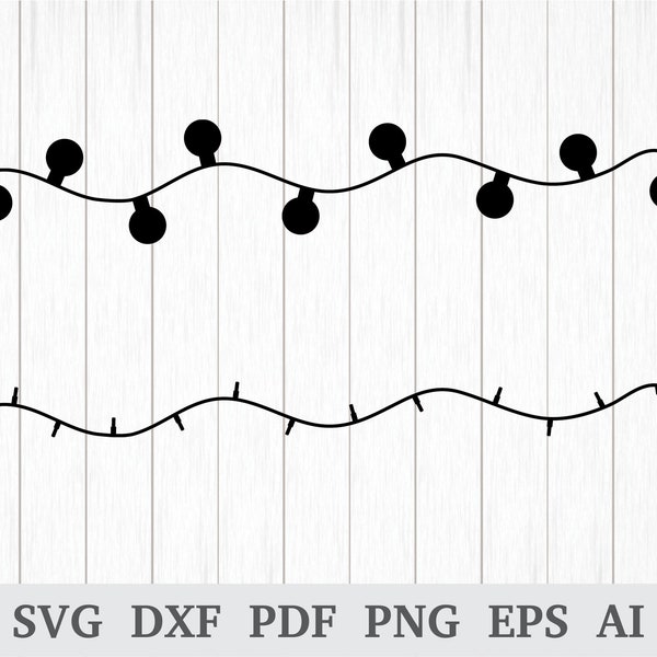 String of Lights Svg - Etsy