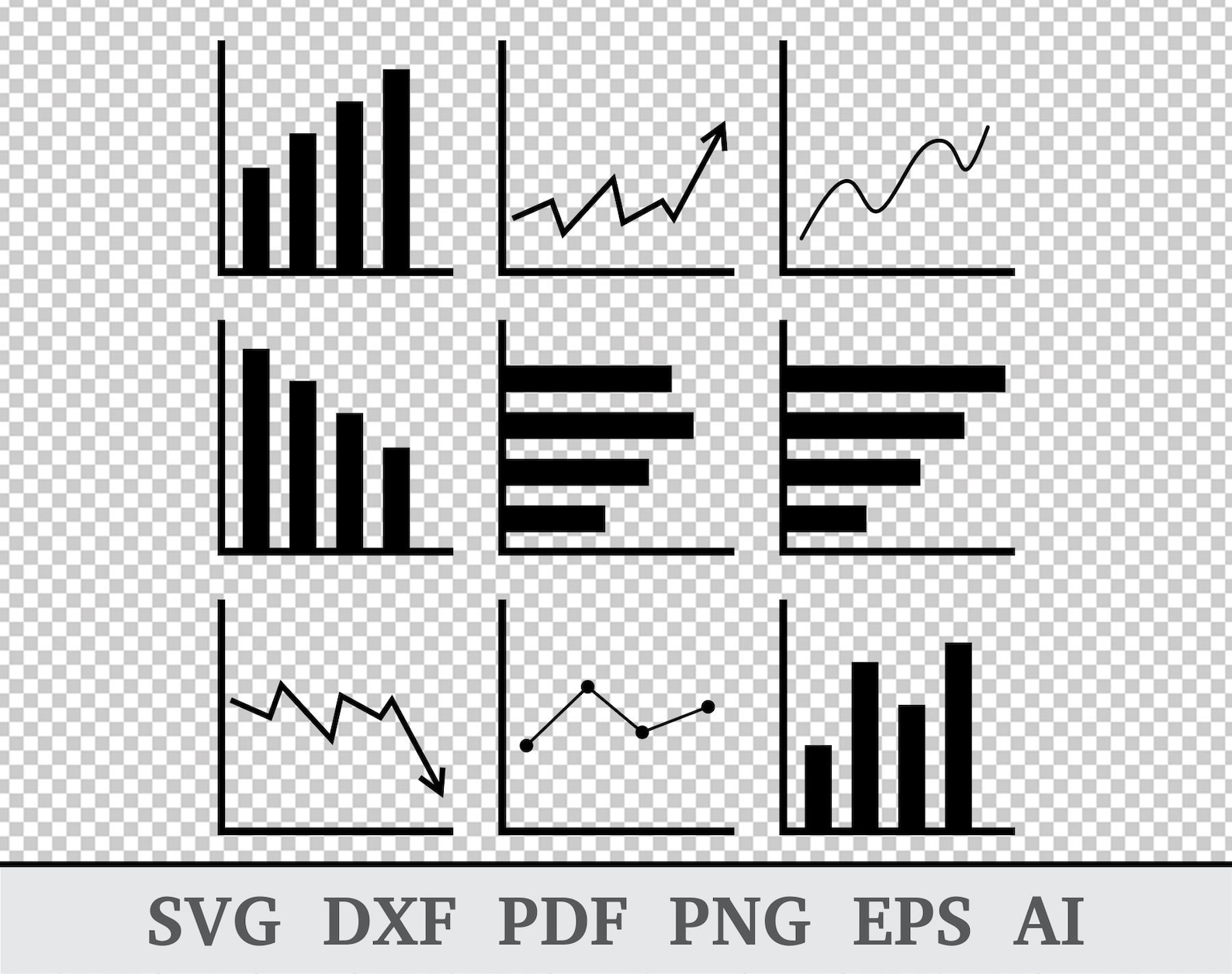 Graph Svg Graph Clip Art Graph Clipart Business Svg Graph - Etsy UK