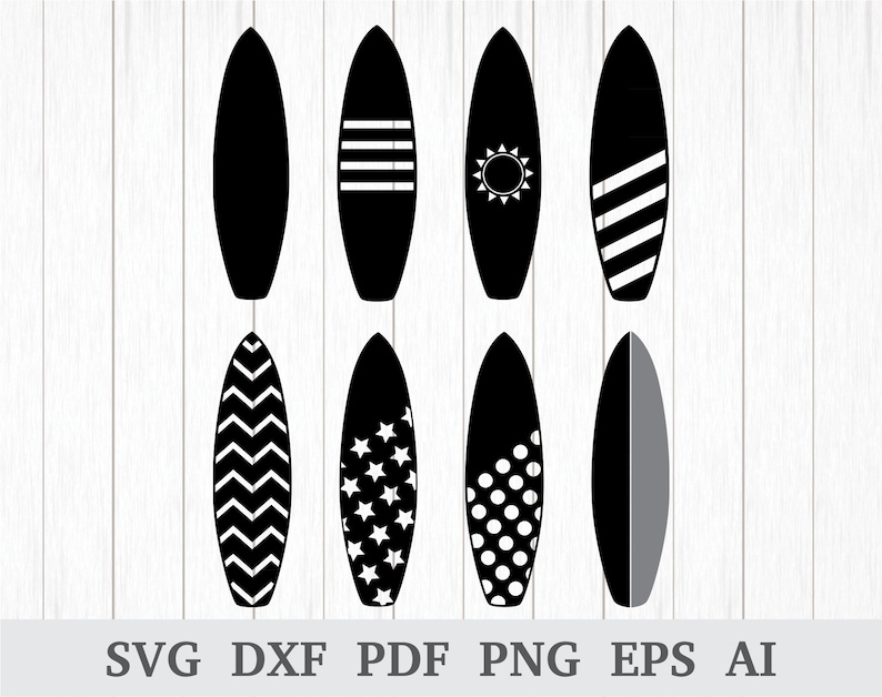 Surfboard SVG Surfing SVG Beach Svg Summer SVG Surfboard - Etsy