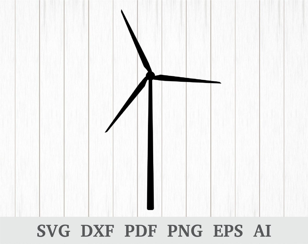 Wind Turbine Svg, Windmill Svg, Towermill Svg, Wind Turbine Clipart ...