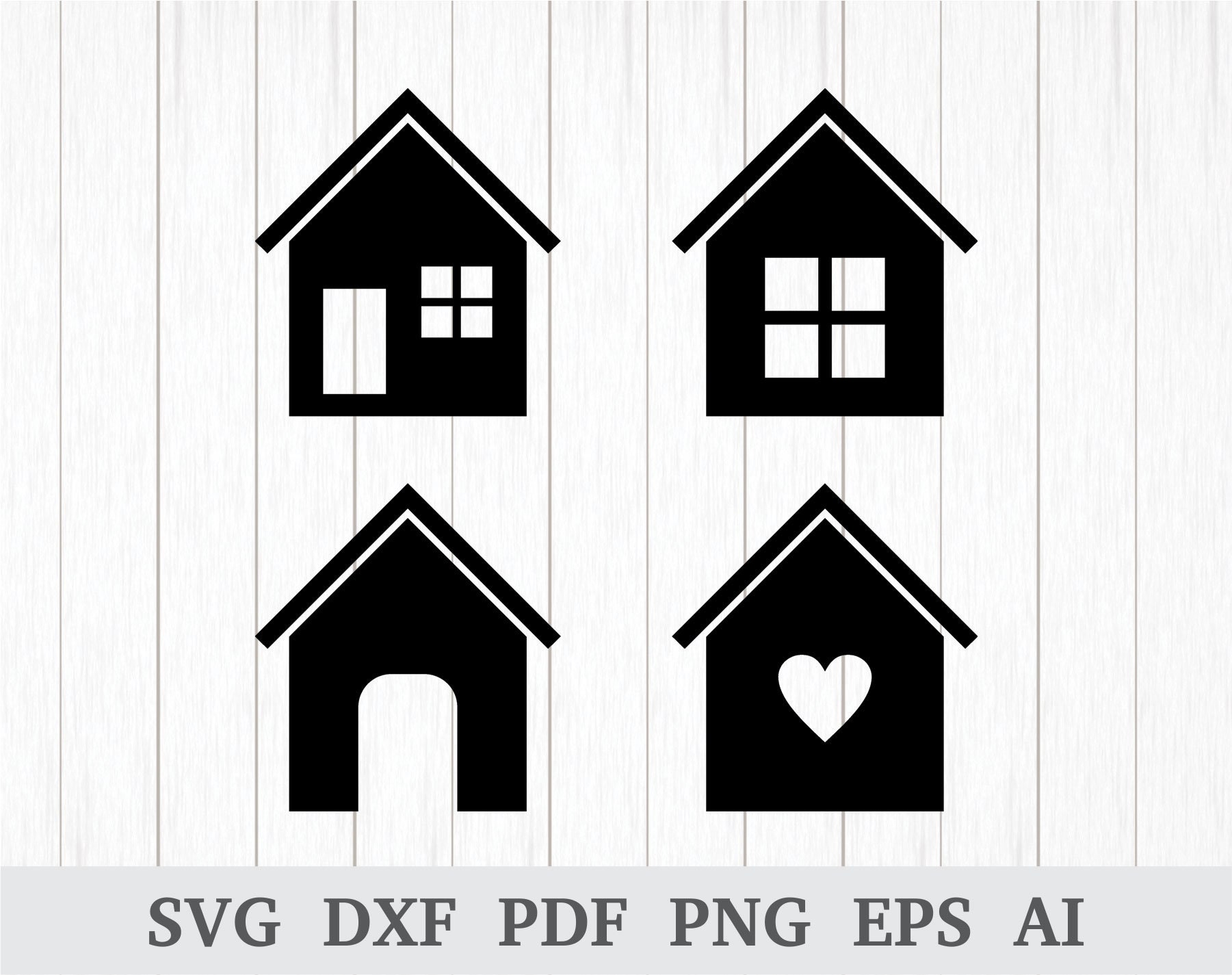 Haus SVG, Clipart Haus, Haus Svg schneiden Datei, Haus Silhouette Svg ...