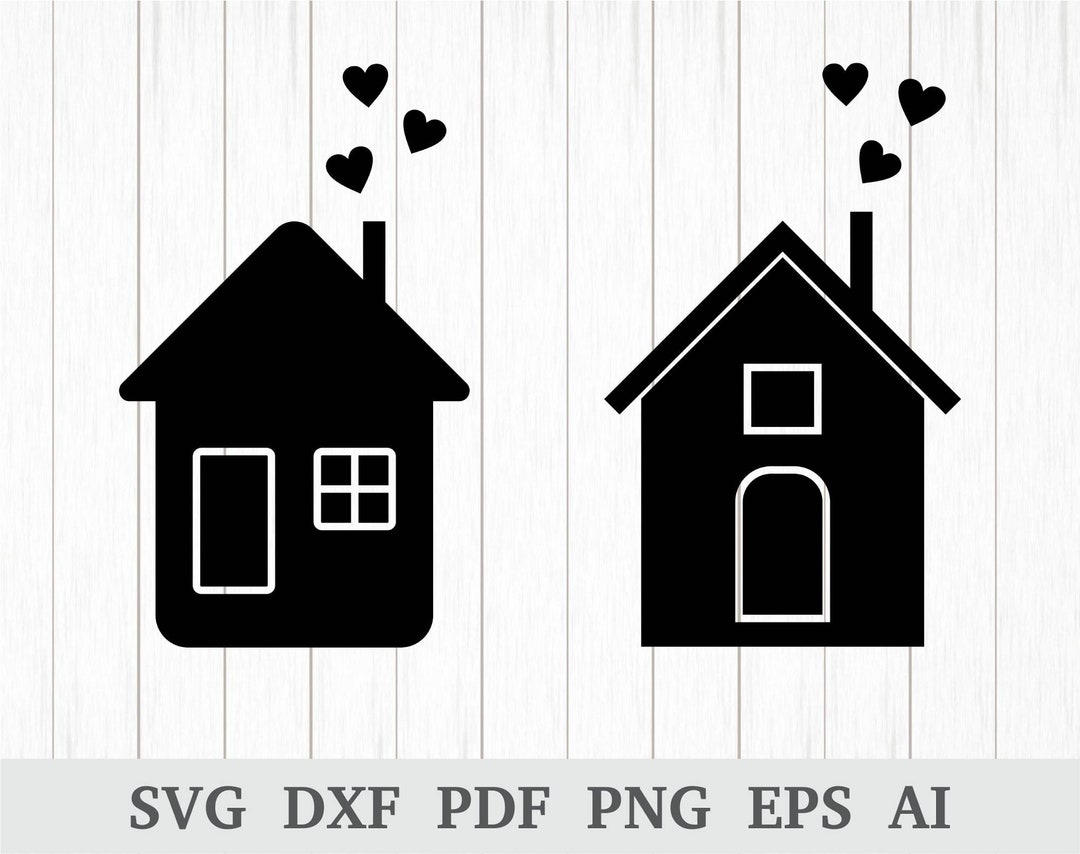 House Heart SVG, House Frame SVG, House Svg, House Heart Vector, Home ...