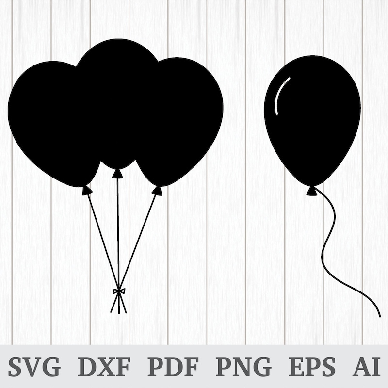 Balloons Svg - Etsy