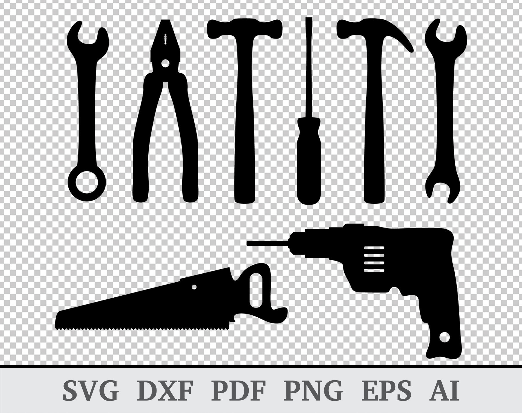 Tools SVG Tools Clipart Tools Vector Hammer SVG | Etsy