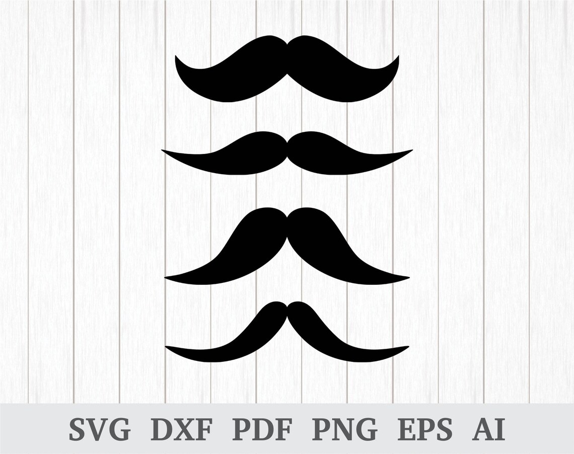 Moustache SVG Moustache Clipart Mustache SVG Mustaches - Etsy