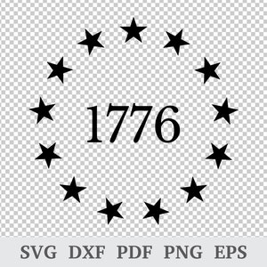 1776 Star Svg, We the People Svg, Betsy Ross Svg, 13 Stars Svg ...