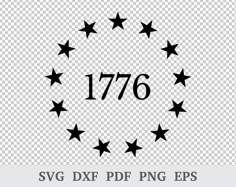 1776 Star Svg, We the People Svg, Betsy Ross Svg, 13 Stars Svg ...