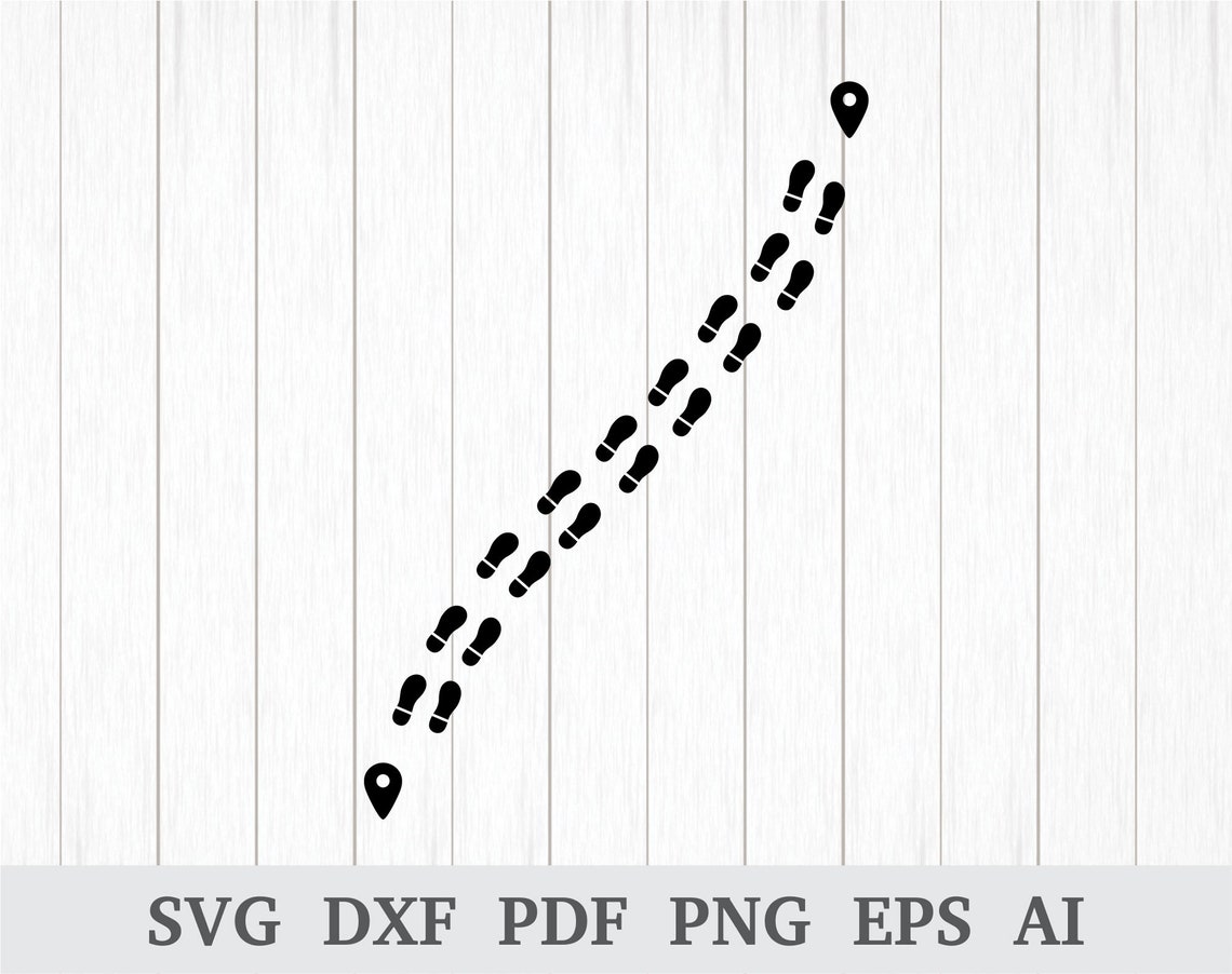 Footprints SVG Footprint Svg Footsteps SVG Footsteps Clip - Etsy
