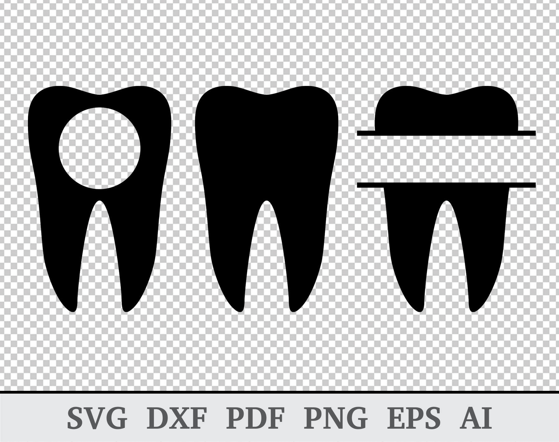 DienteS SVG Diente Monograma SVG Dentista svg archivos de - Etsy México