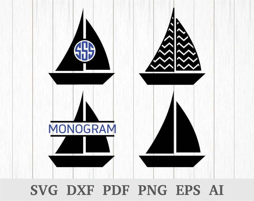 Sailboat SVG, Boat SVG, Nautical SVG, Sailboat Clipart, Sailboat ...