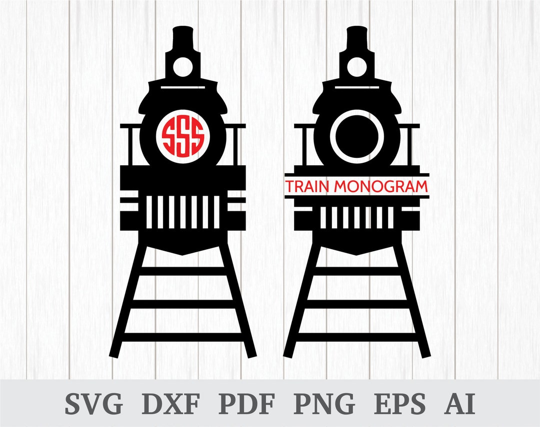 Train Monogram SVG, Train Svg, Train Front SVG, Train Clipart, Train ...