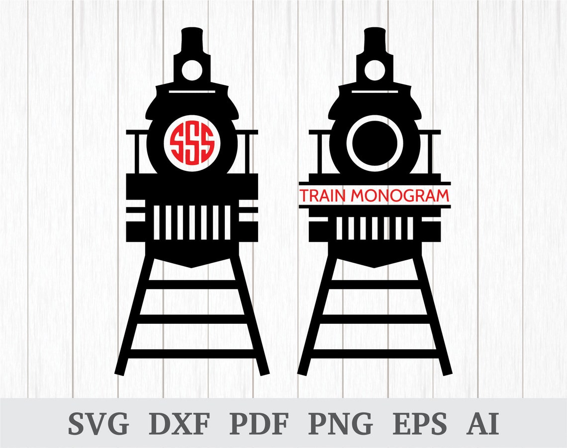 Train Monogram SVG Train Svg Train Front SVG Train Clipart - Etsy