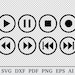 Audio Control Buttons SVG, Audio SVG, Music Player Svg Cutting Files ...