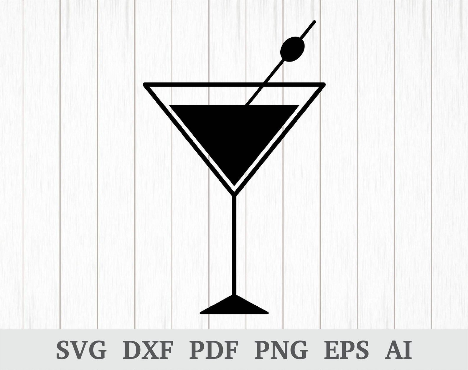 Martini Glass SVG, Martini Svg, Cocktail Svg, Martini Vector, Martini ...