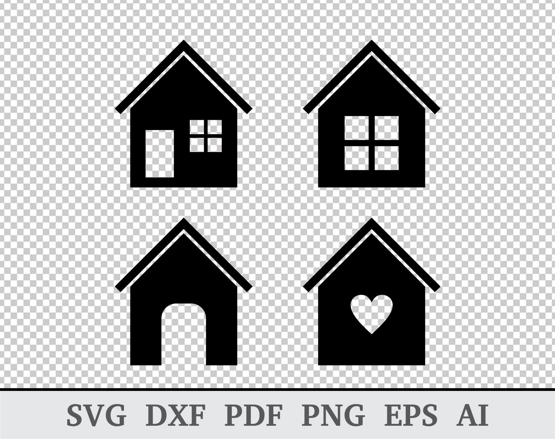 House SVG House Clipart House Svg Cutting File House - Etsy Canada