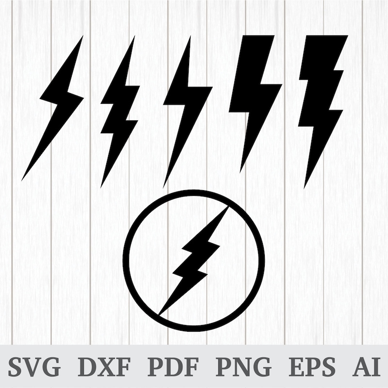 Lightning Bolt Svg - Etsy