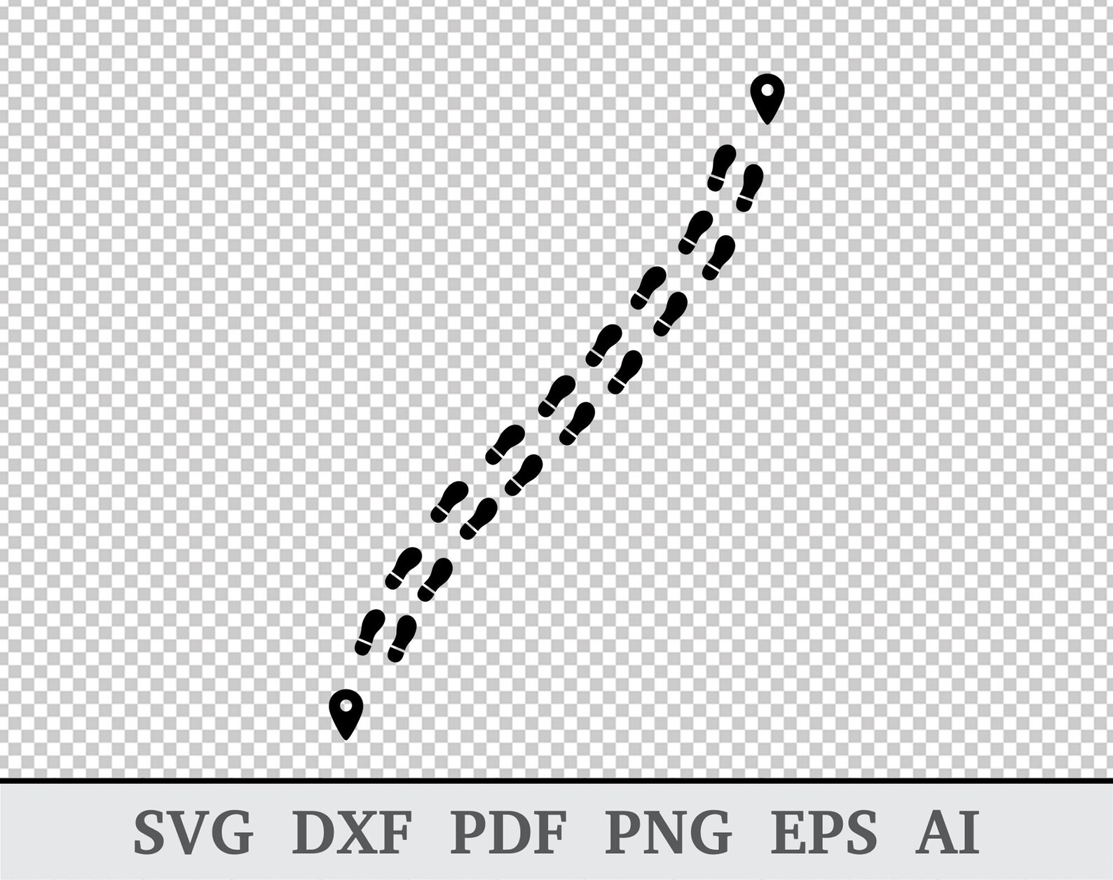 Footprints SVG Footprint Svg Footsteps SVG Footsteps Clip - Etsy