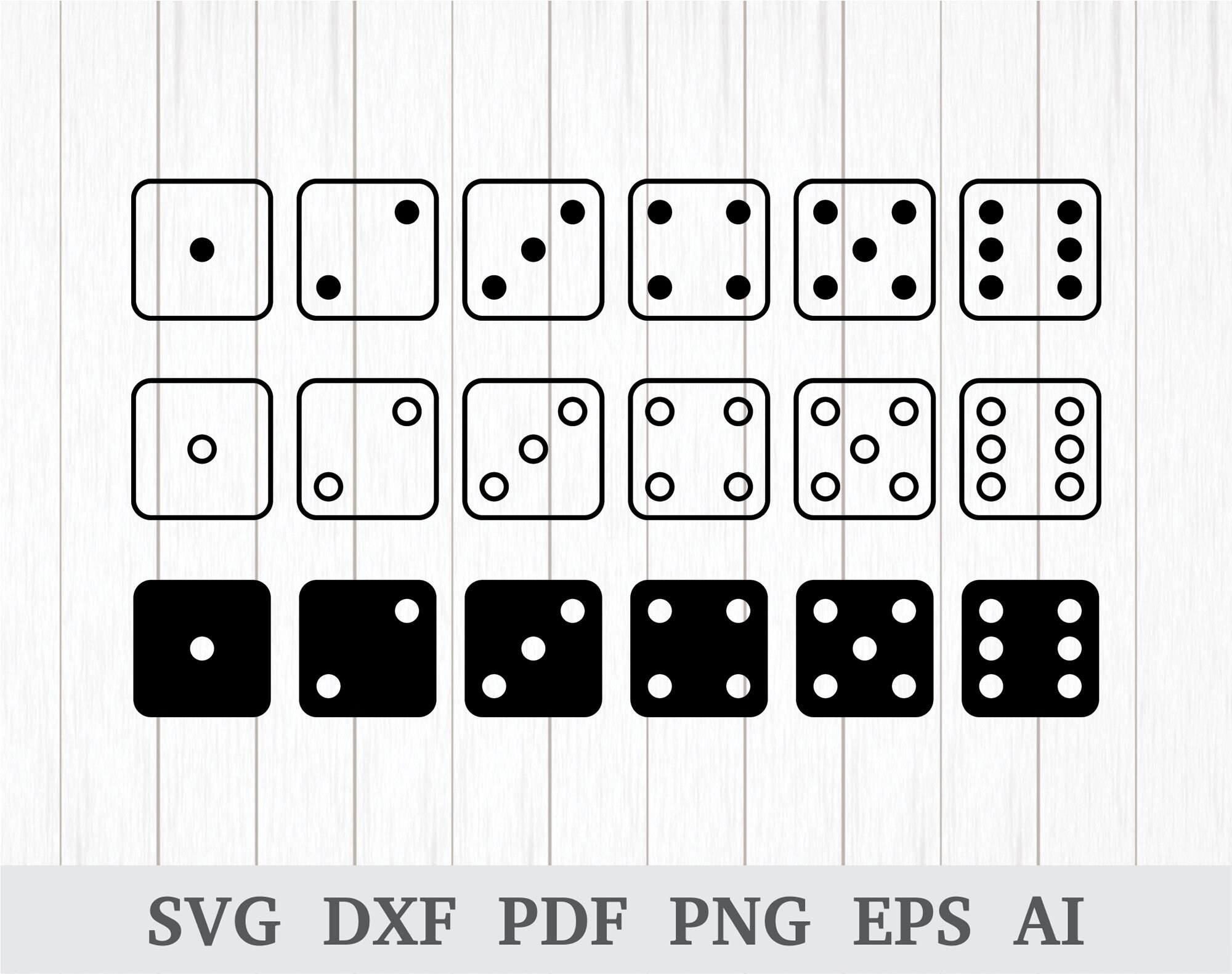 Dice Svg Dice Vector Dice Clipart Dice Clip Art Board - Etsy