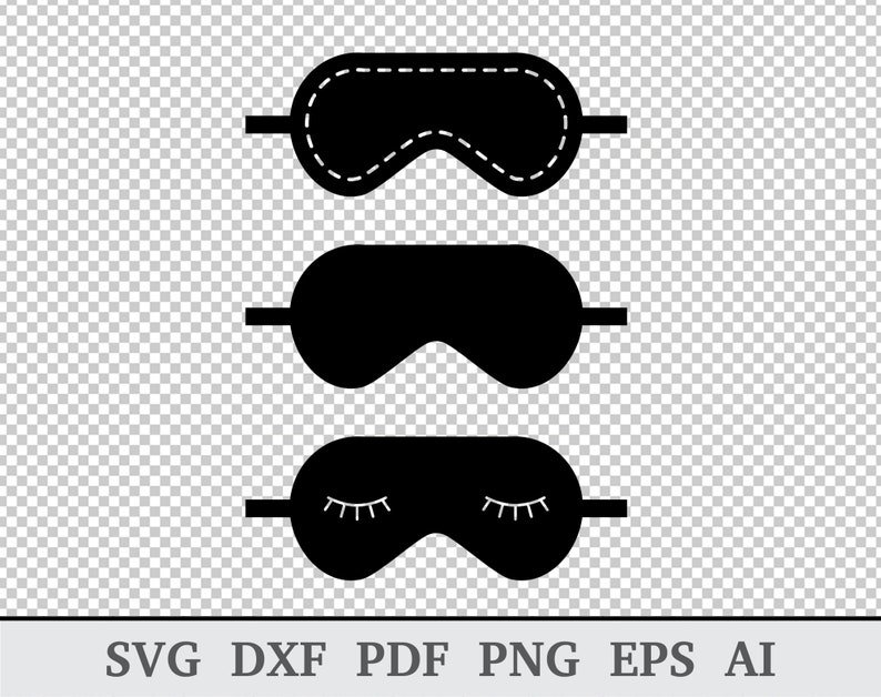 Sleeping Mask SVG, Sleeping Mask Vector , Sleep Mask Svg, Sleeping Mask ...