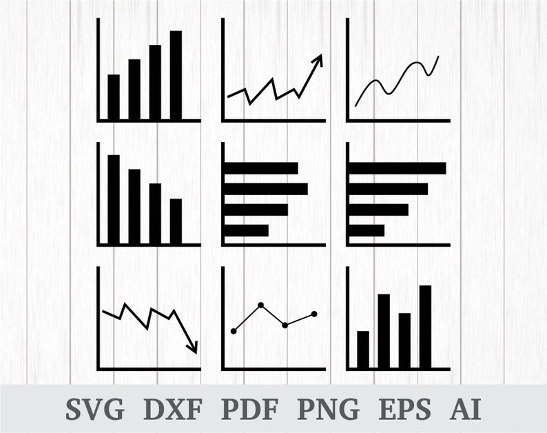 Graph Svg, Graph Clip Art, Graph Clipart, Business Svg, Graph Vector ...