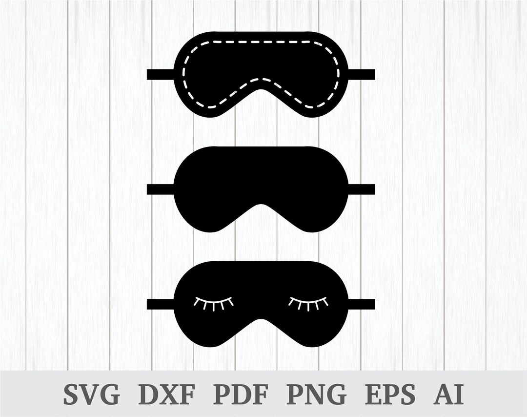 Sleeping Mask SVG, Sleeping Mask Vector , Sleep Mask Svg, Sleeping Mask ...