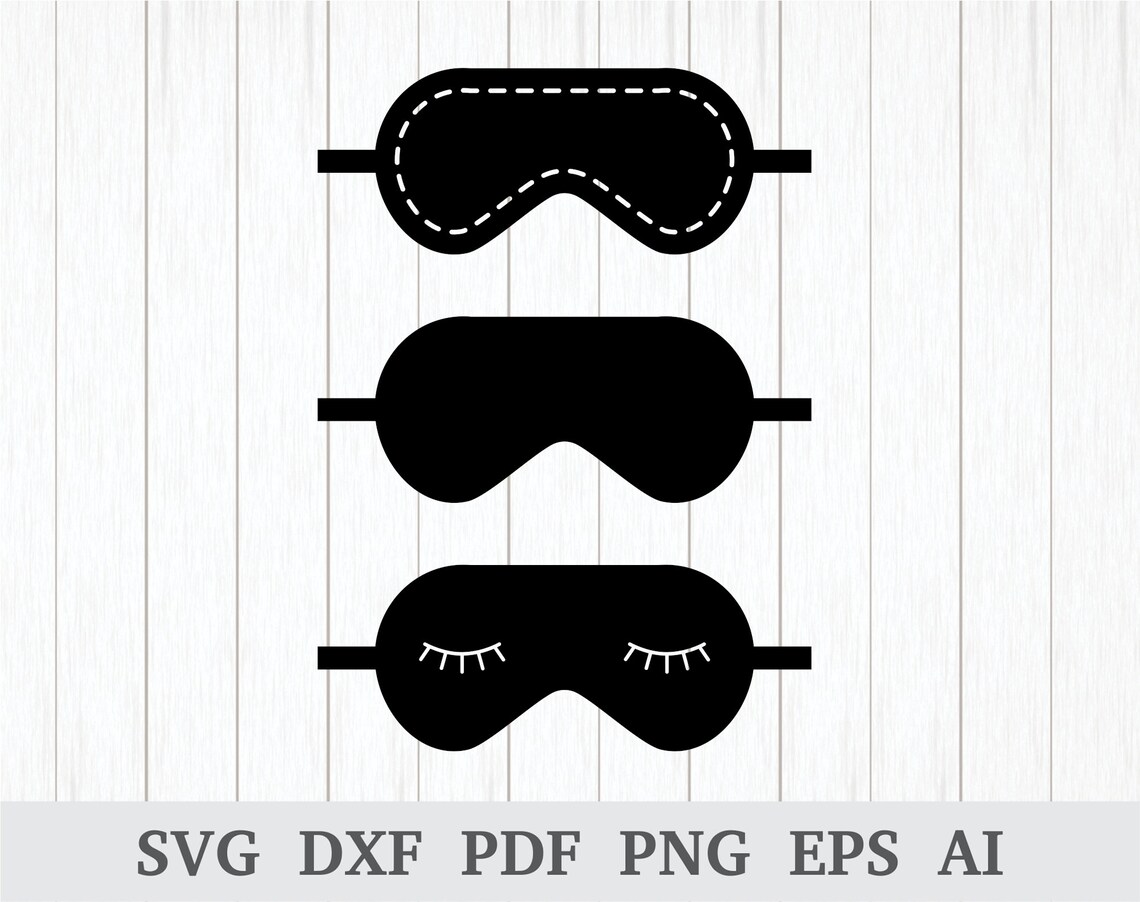 Sleeping Mask SVG, Sleeping Mask Vector , Sleep Mask Svg, Sleeping Mask ...