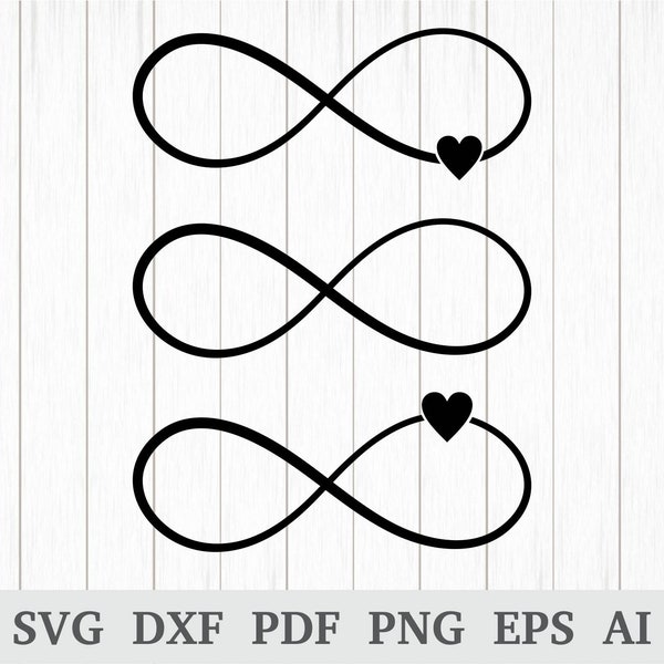 Infinity Heart Svg - Etsy