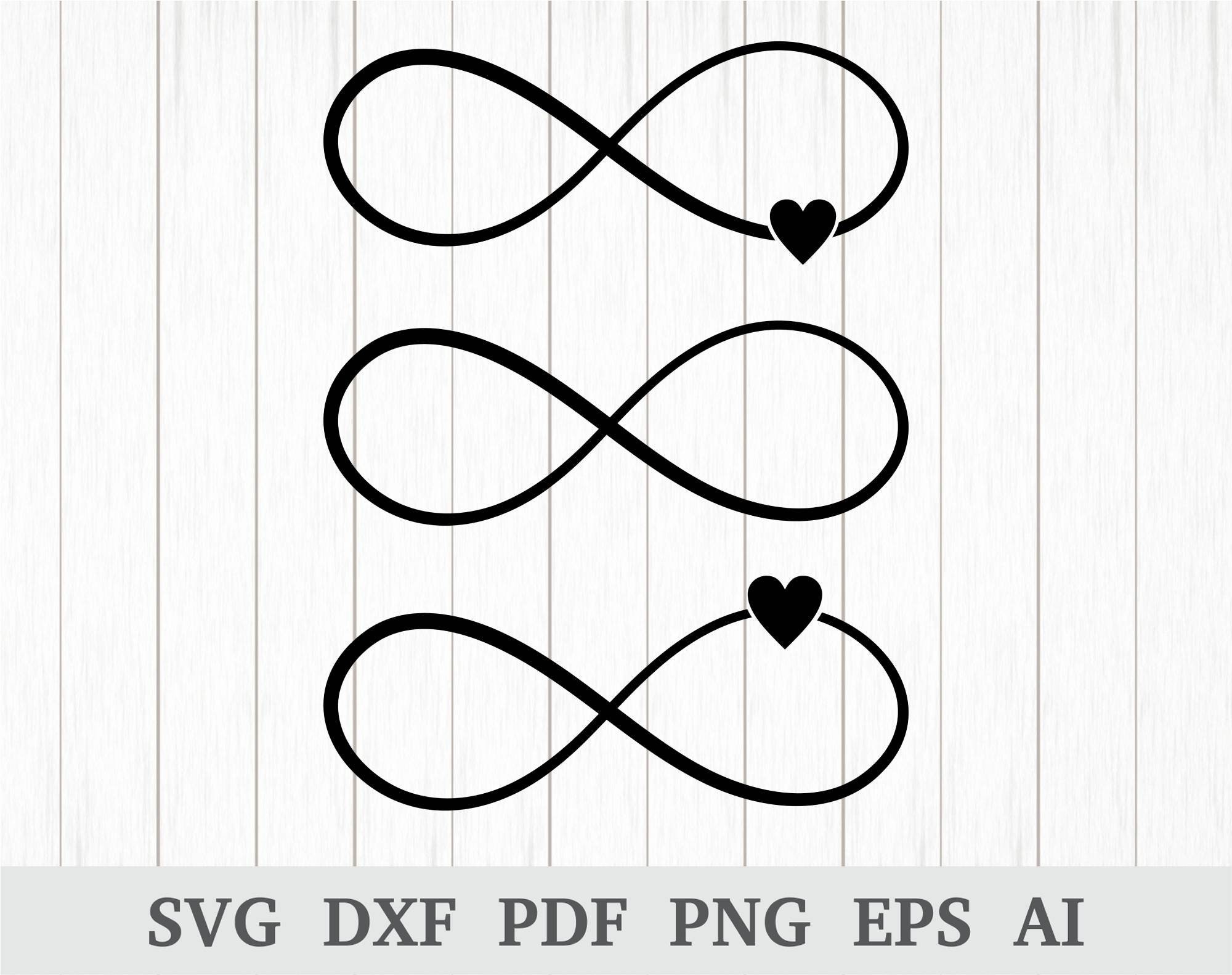Infinity Heart Svg, Infinity Svg, Infinity Svg Bundle, Infinity Symbol ...