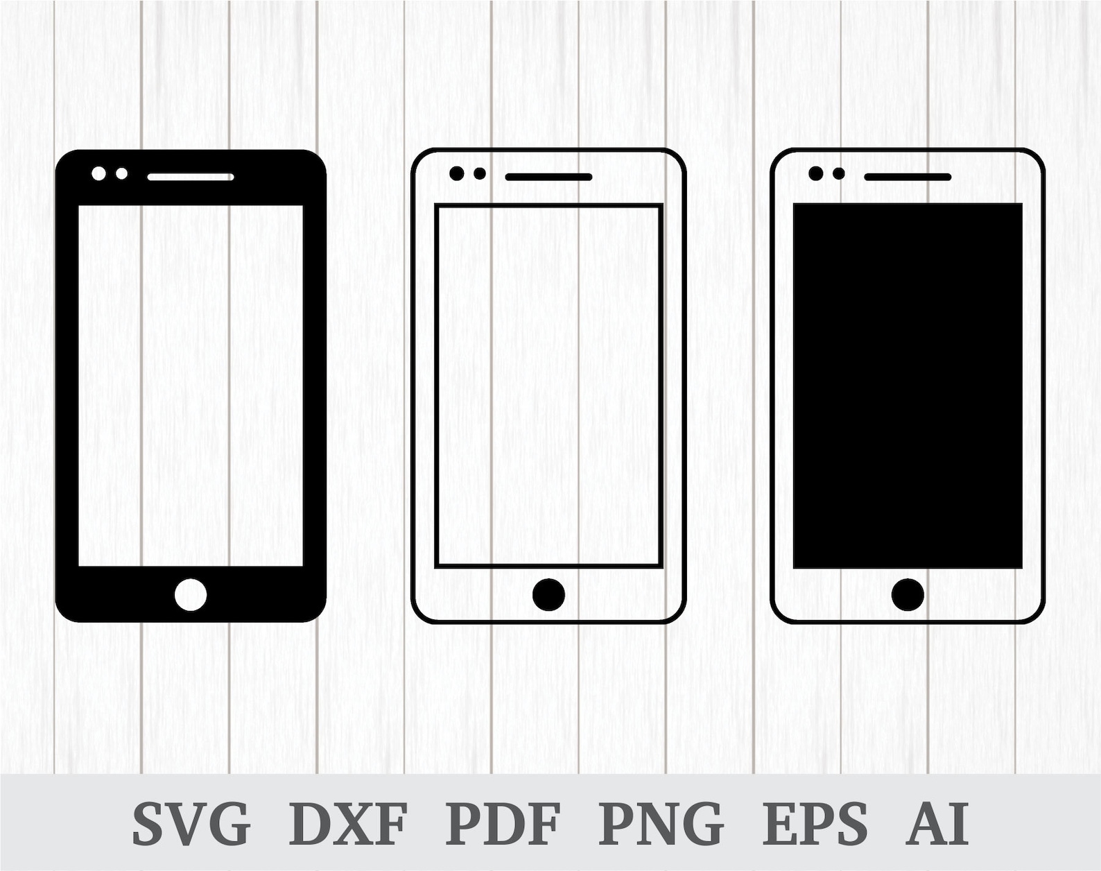 Phone SVG File Cell Phone SVG File Phone Clipart Cell | Etsy