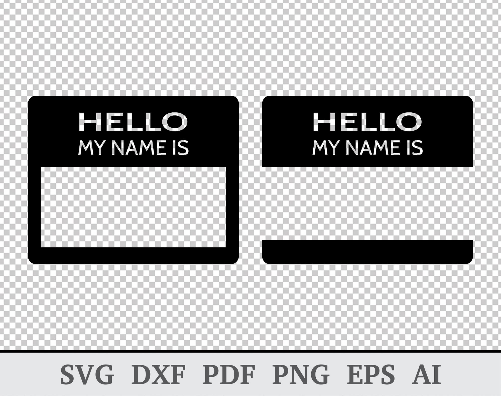 Person With Name Tag Clipart