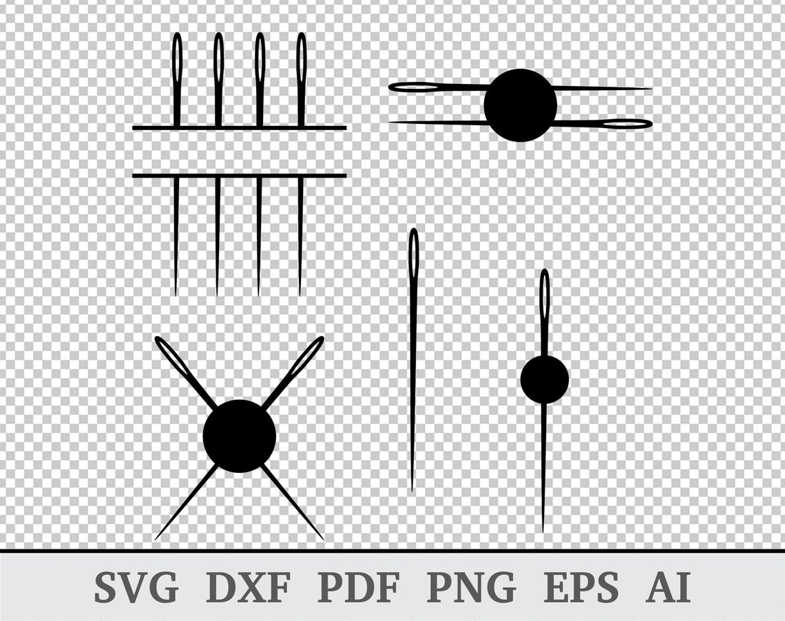 Sewing Needle Svg Needle SVG Sewing Needle Monogram SVG - Etsy