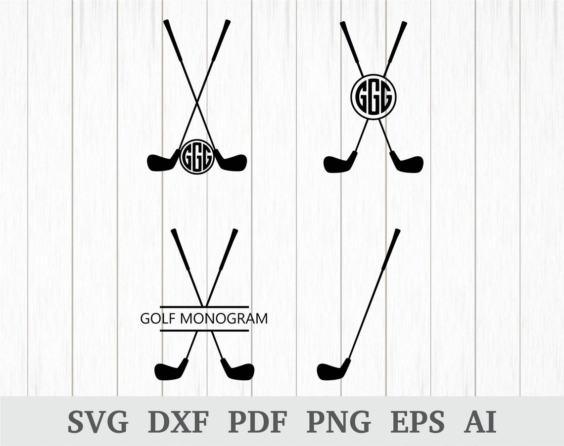 Golf Club Monogram Svg Golf Club Svg Golf Monogram Svg File - Etsy Finland