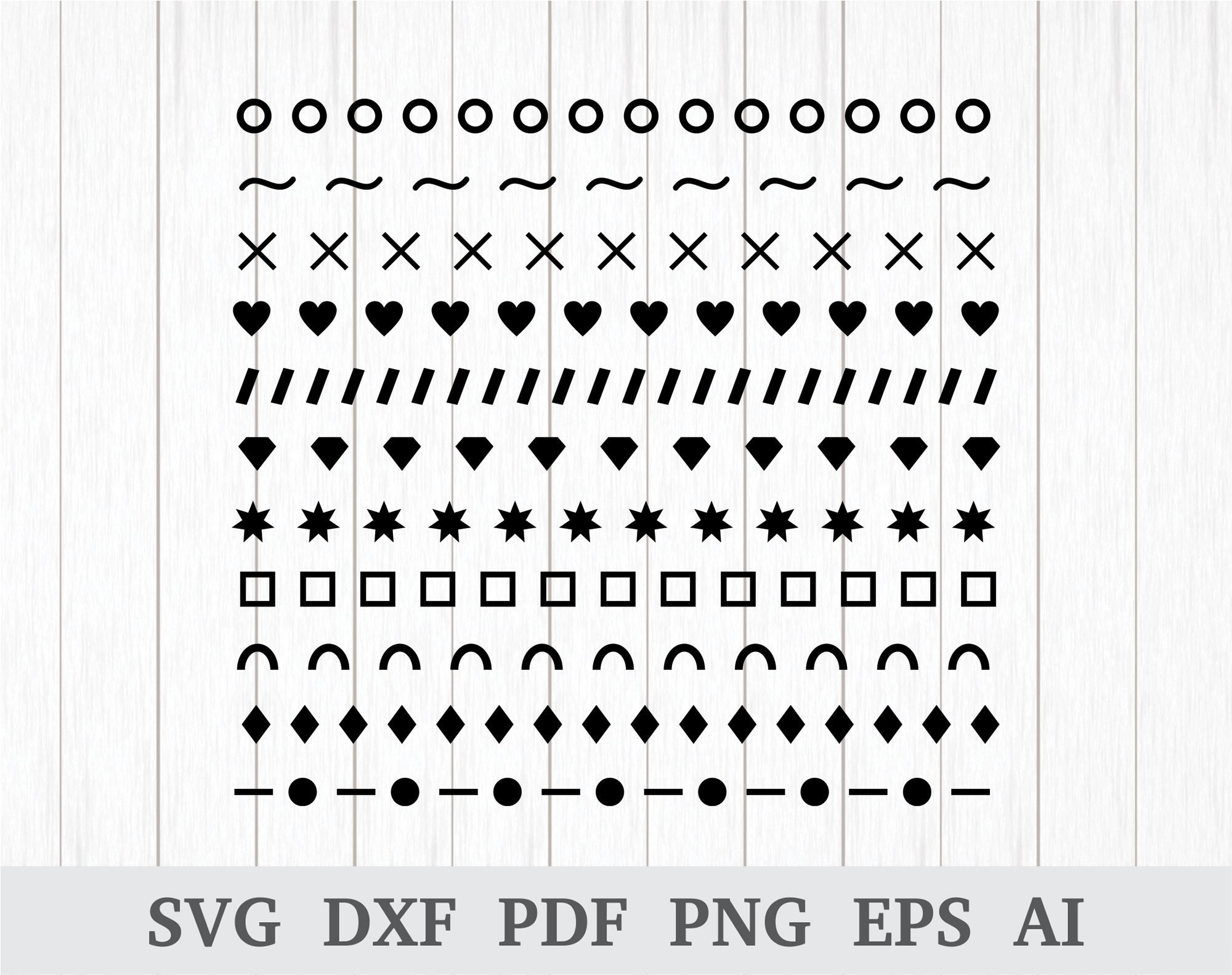 Líneas clipart Lines vector Lines SVG Dotted lines svg Dot | Etsy