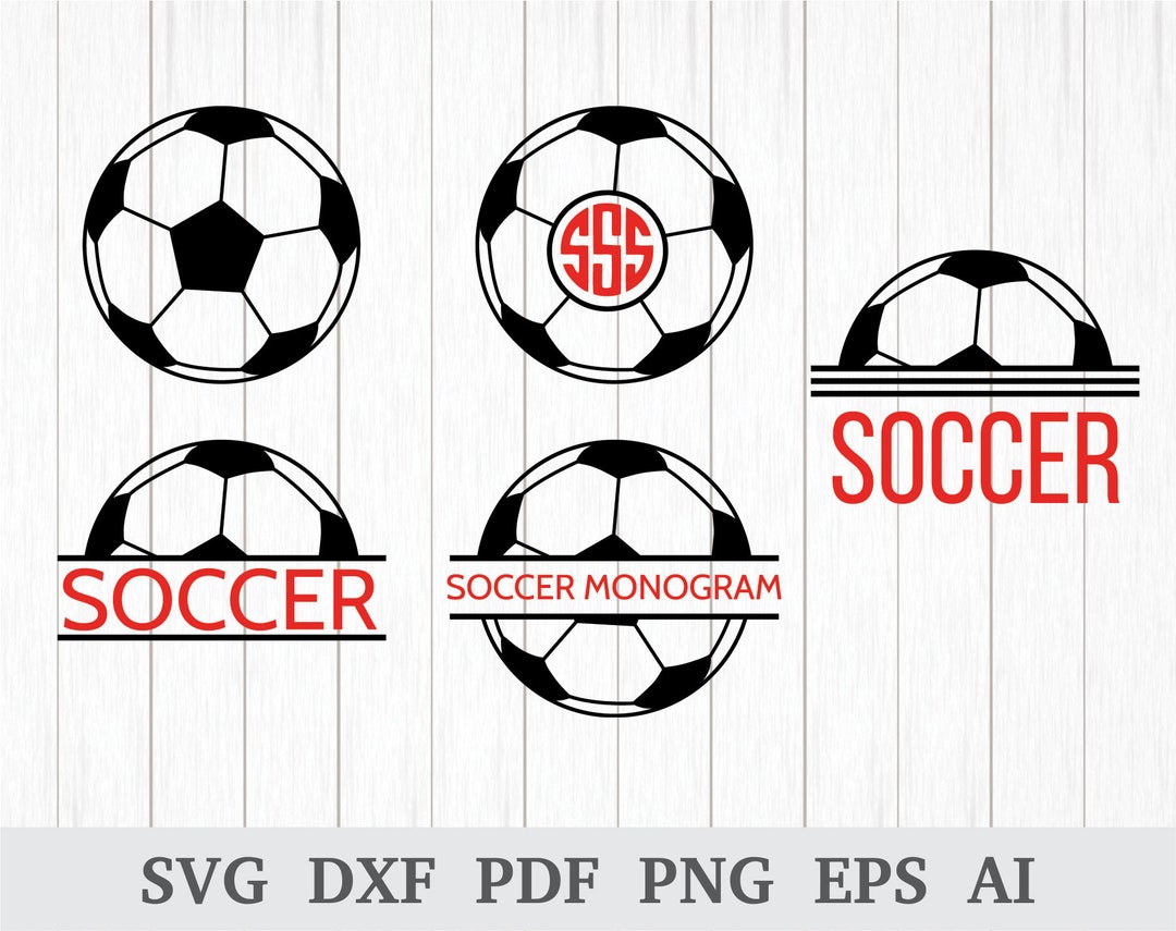 Soccer Ball Monogram SVG, Soccer Ball SVG, Soccer Monogram SVG, Sports ...