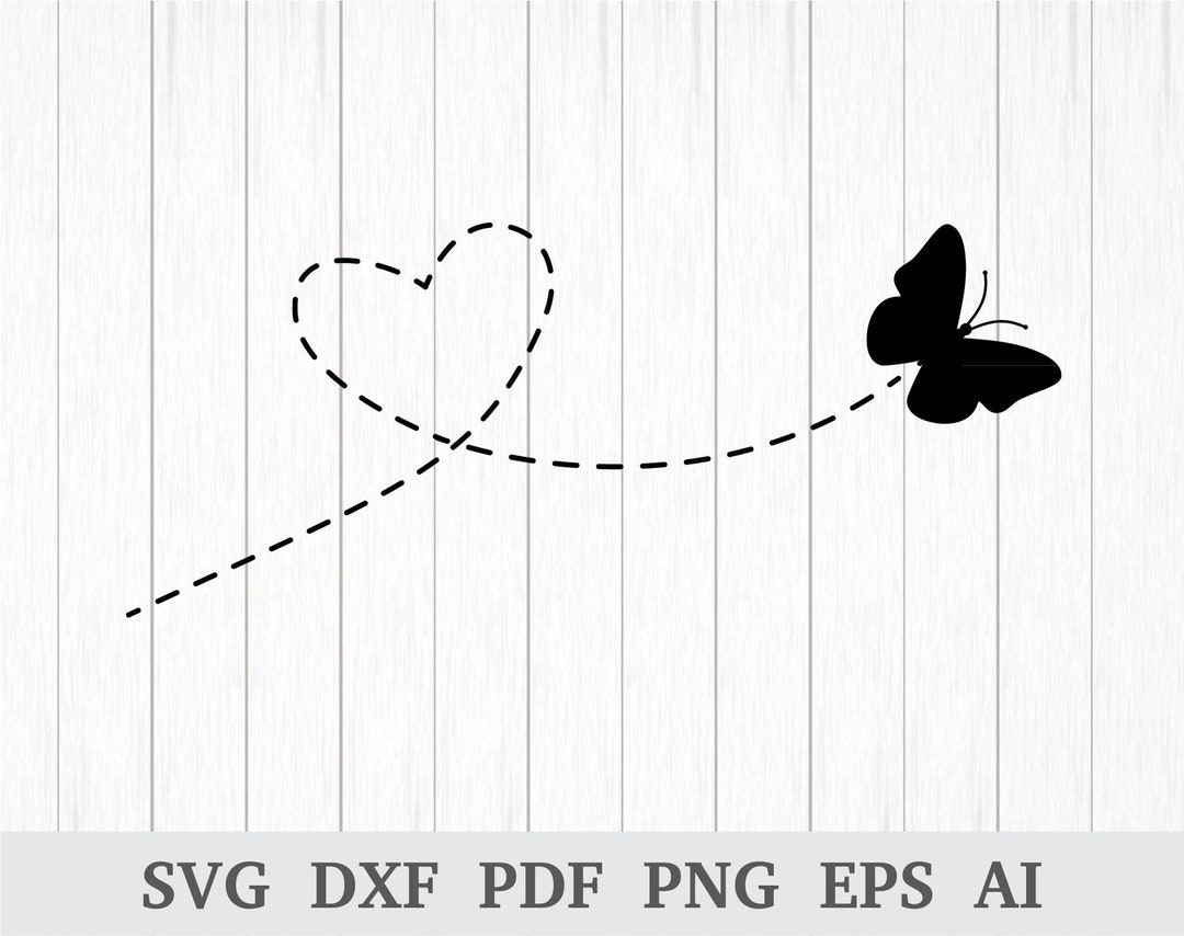 Flying Butterfly SVG, Butterfly SVG, Butterfly Vector, Beeline Heart ...