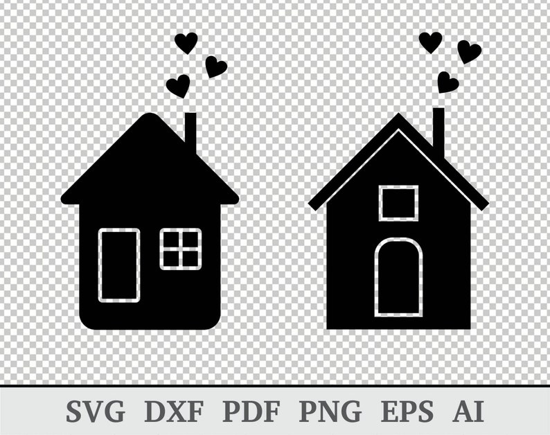 House Heart SVG House Frame SVG House Svg House Heart - Etsy