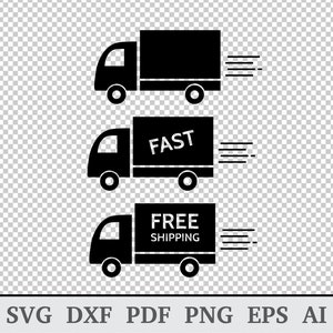 Delivery Van SVG, Fast Delivery Svg , Free Shipping Svg, Ecommerce Svg ...