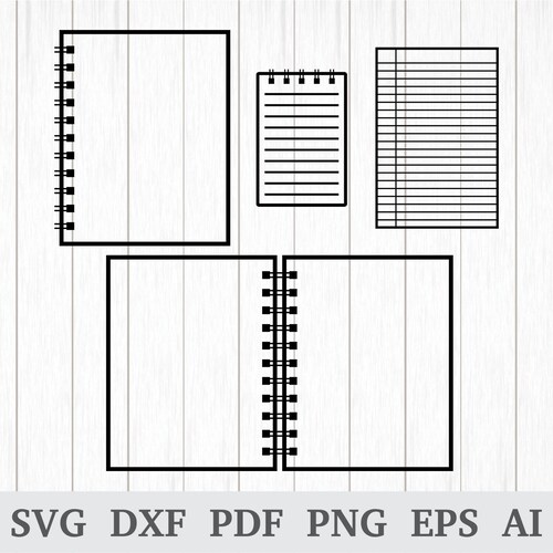Notebook SVG Notebooks SVG Paper Svg Notepad SVG Notepads - Etsy