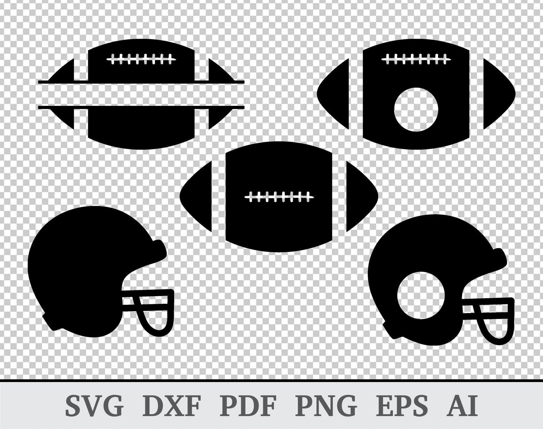 Football Monogram SVG Football SVG Football Helmet Svg - Etsy UK
