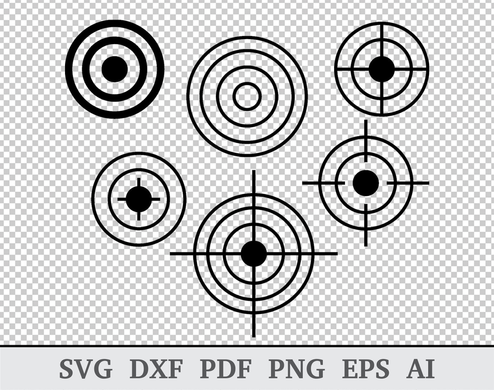 Target SVG Bullseye SVG Target Png Target Clipart Archery | Etsy