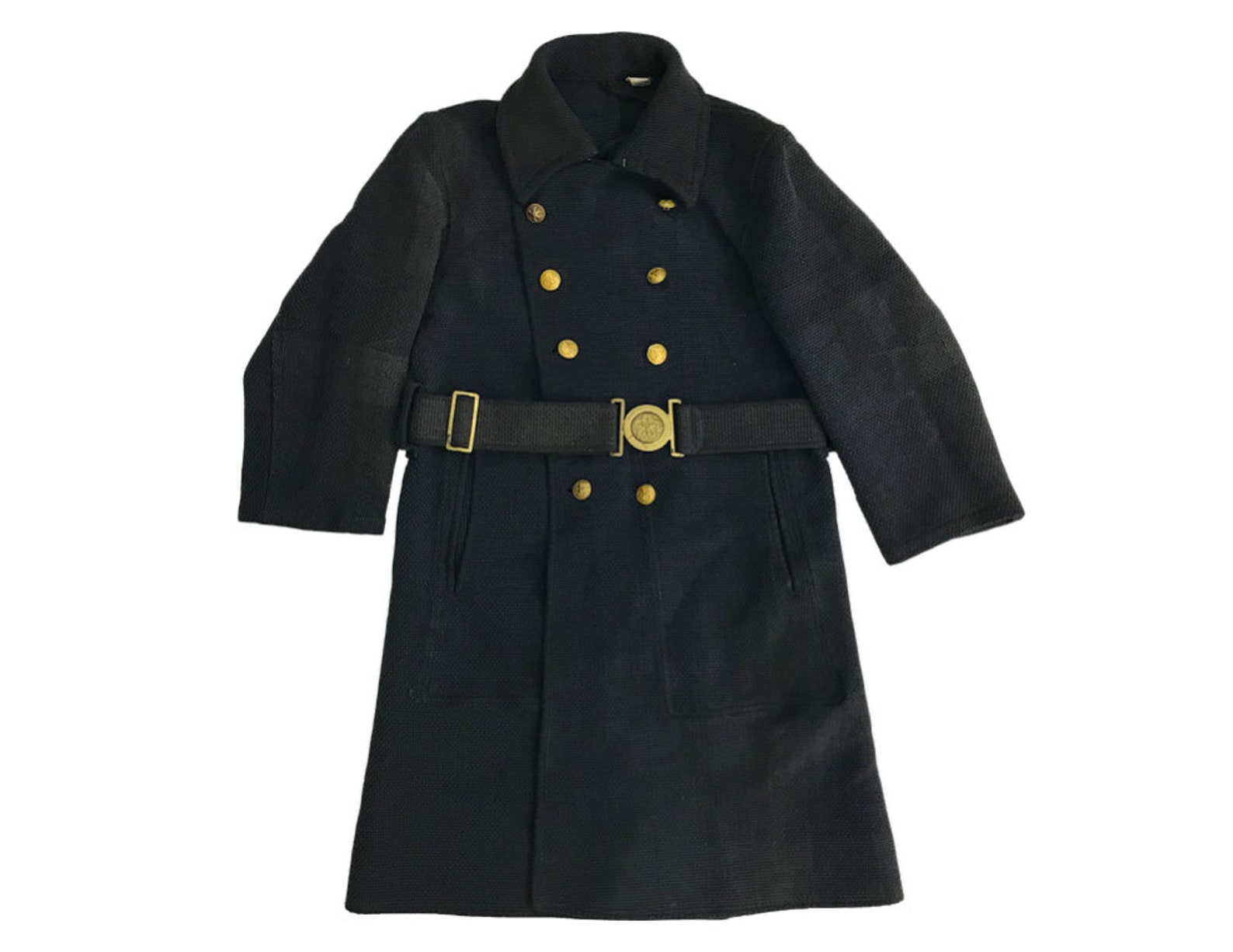 Vintage 40's Japanese Boro Indigo Firefighter Sashiko-woven Coat Jacket ...