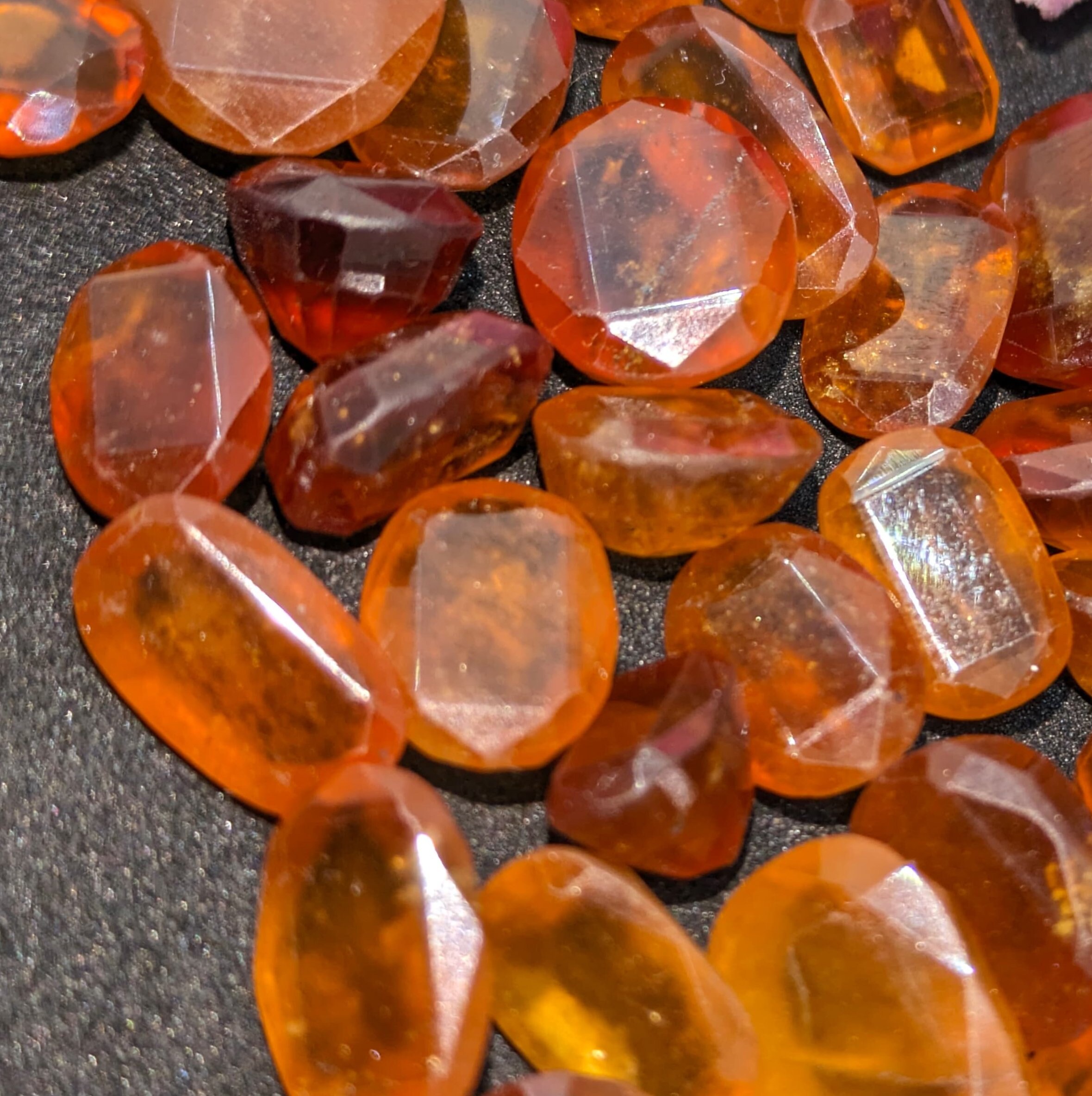 Natural Hessonite Gemstone Lot, Honey Brown Color Oval-shaped Loose ...