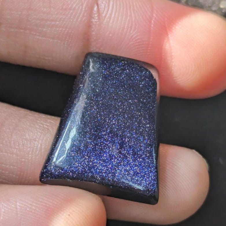 Sunstone Cabochon, Blue Sunstone Fancy Shape Loose Gemstone, Natural ...